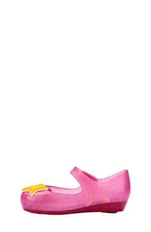 Melissa Ultragirl Colors Mary Jane Flat - Glitter Pink/yellow