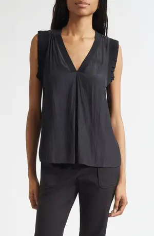Ramy Brook Zandra Ruffle Trim Top