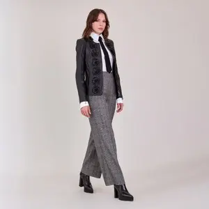 Anne Fontaine Trevise Plaid Trousers