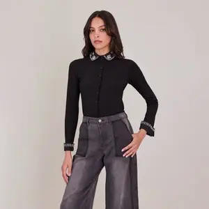 Anne Fontaine Gabriella Crystal-embellished Shirt