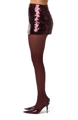 Naked Wardrobe Sequin Micro Miniskirt