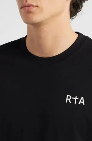 RtA Colin Chest Logo T-shirt - Black