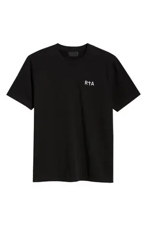 RtA Colin Chest Logo T-shirt - Black