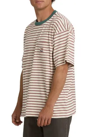 BILLABONG Baxter Oversize Stripe Pocket T-shirt