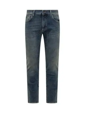DOLCE & GABBANA ESSENTIAL Essential Slim-Fit Five-Pocket Jeans - Blue