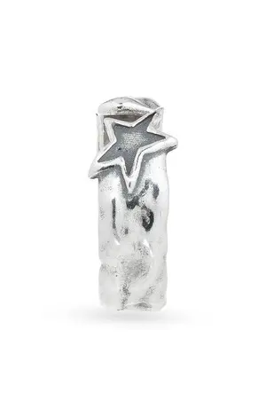 TWOJEYS Engraved Star Open Ring