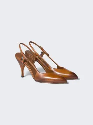 Miu Miu Leather Slingback Pumps