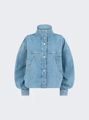 Attico Denim Bomber Jacket - Blue