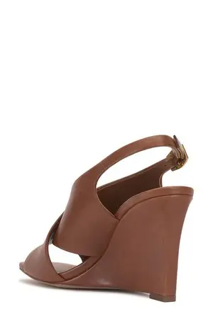 Vince Camuto Ameira Slingback Wedge Sandal - Brandy