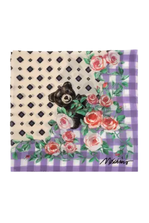 Moschino Silk Scarf With Print