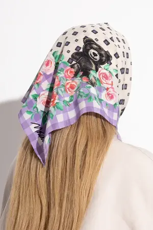 Moschino Silk Scarf With Print