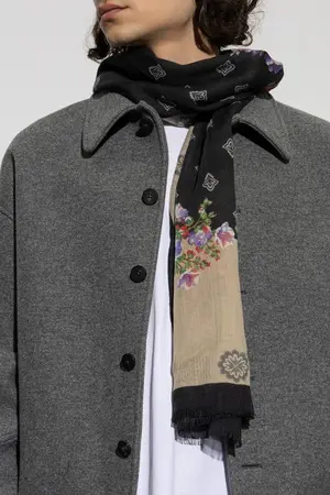 Moschino Scarf With Floral Motif