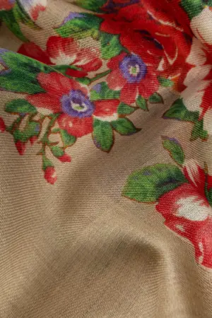 Moschino Scarf With Floral Motif