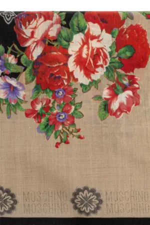 Moschino Scarf With Floral Motif