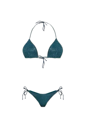 Oseree Metallic Shimmer Two-piece Swimsuit - Blue