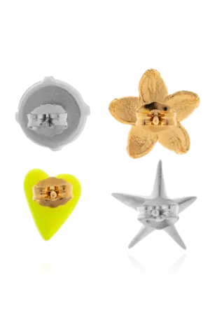 FORTE_FORTE Set Of Four Mismatched Earrings - Multicolour