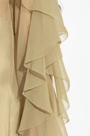 FORTE_FORTE Two-piece Ruffle Top - Beige