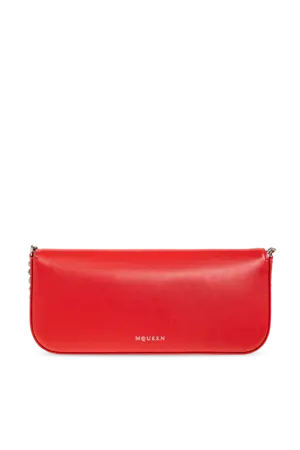 Alexander McQueen Skull Flower Clutch - Red