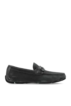 FERRAGAMO Suede Loafers - Grey