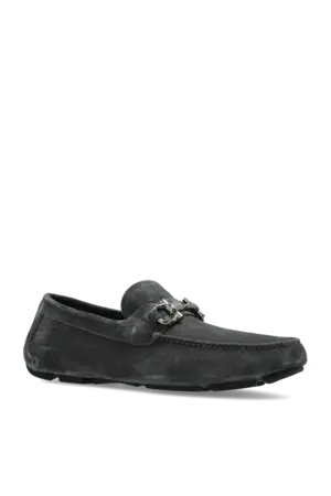 FERRAGAMO Suede Loafers - Grey