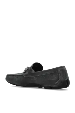 FERRAGAMO Suede Loafers - Grey