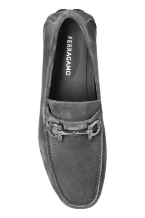FERRAGAMO Suede Loafers - Grey