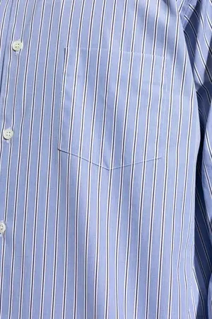 Comme Des Garçons Shirt With Striped Pattern - Blue