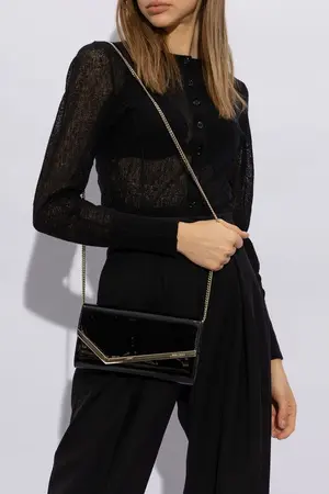 JIMMY CHOO Chain Clutch ‘emmie - Black