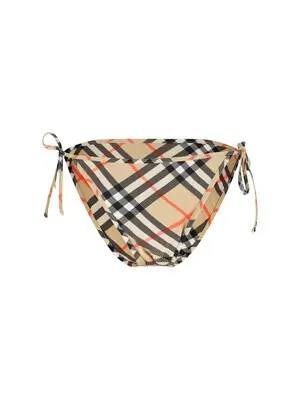 Burberry Check Swim Briefs - Beige