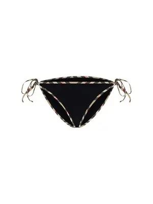 Burberry Check Swim Briefs - Black