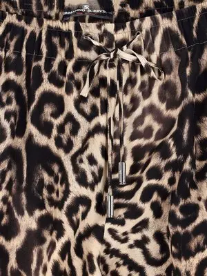 Ermanno Scervino Animal Print Pajama Pants