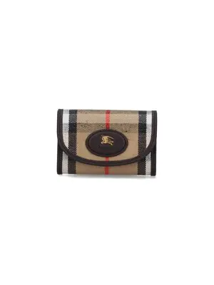 Burberry Highlands' Wallet With Chain - Beige