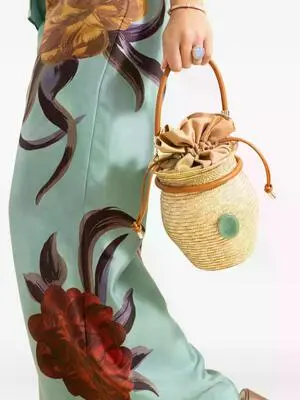 LE NINE Woven Top-handle Tote Bag