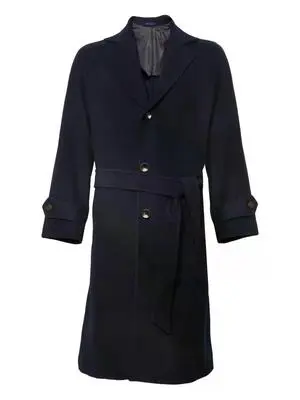 FRANZESE COLLECTION Belted Virgin Wool Coat