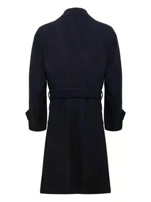 FRANZESE COLLECTION Belted Virgin Wool Coat