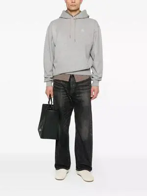 Burberry Embroidered Drawstring Hoodie