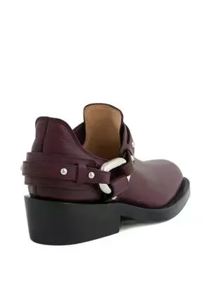 Rabanne Xl Link Biker Ankle Boots - Red
