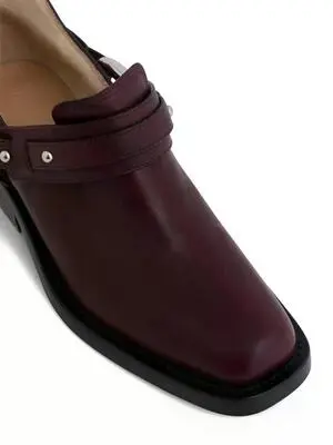 Rabanne Xl Link Biker Ankle Boots - Red