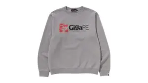 A BATHING APE BAPE X NBHD Gigape Crewneck Sweatshirt - Gray