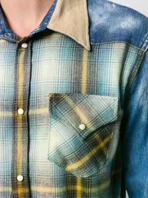 Dsquared2 Patchwork Button Shirt