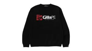 A BATHING APE BAPE X NBHD Gigape Crewneck Sweatshirt - Black