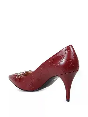 Gucci Horsebit-detail Gg-pattern Pumps
