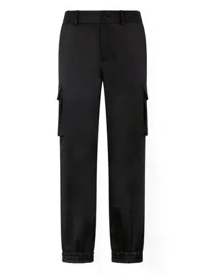 Philipp Plein Satin Cargo Trousers
