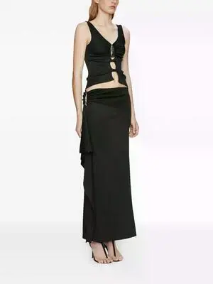 Christopher Esber Open Twist Crystal Pendant Tank Top