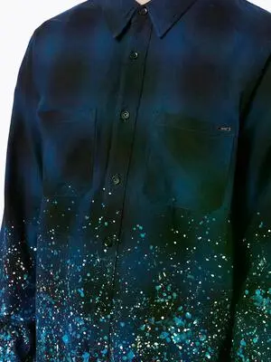 Amiri Crystal Painter Flannel Casual Button-down Shirts