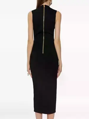Balmain V-neck Zip-up Dress