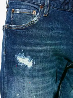 Dsquared2 Distressed Denim Jeans - Blue