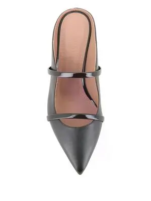 MALONE SOULIERS Pointed-toe Strap Pumps - Black