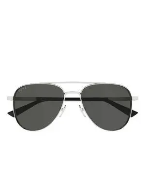 Gucci Pilot-frame Sunglasses - Silver