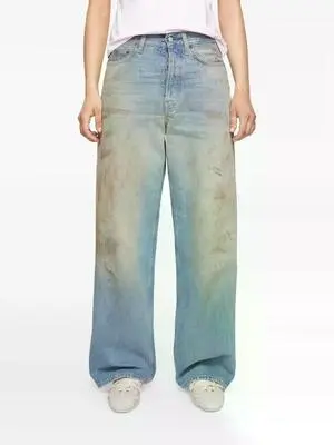 Acne Studios Leather Patch Jeans